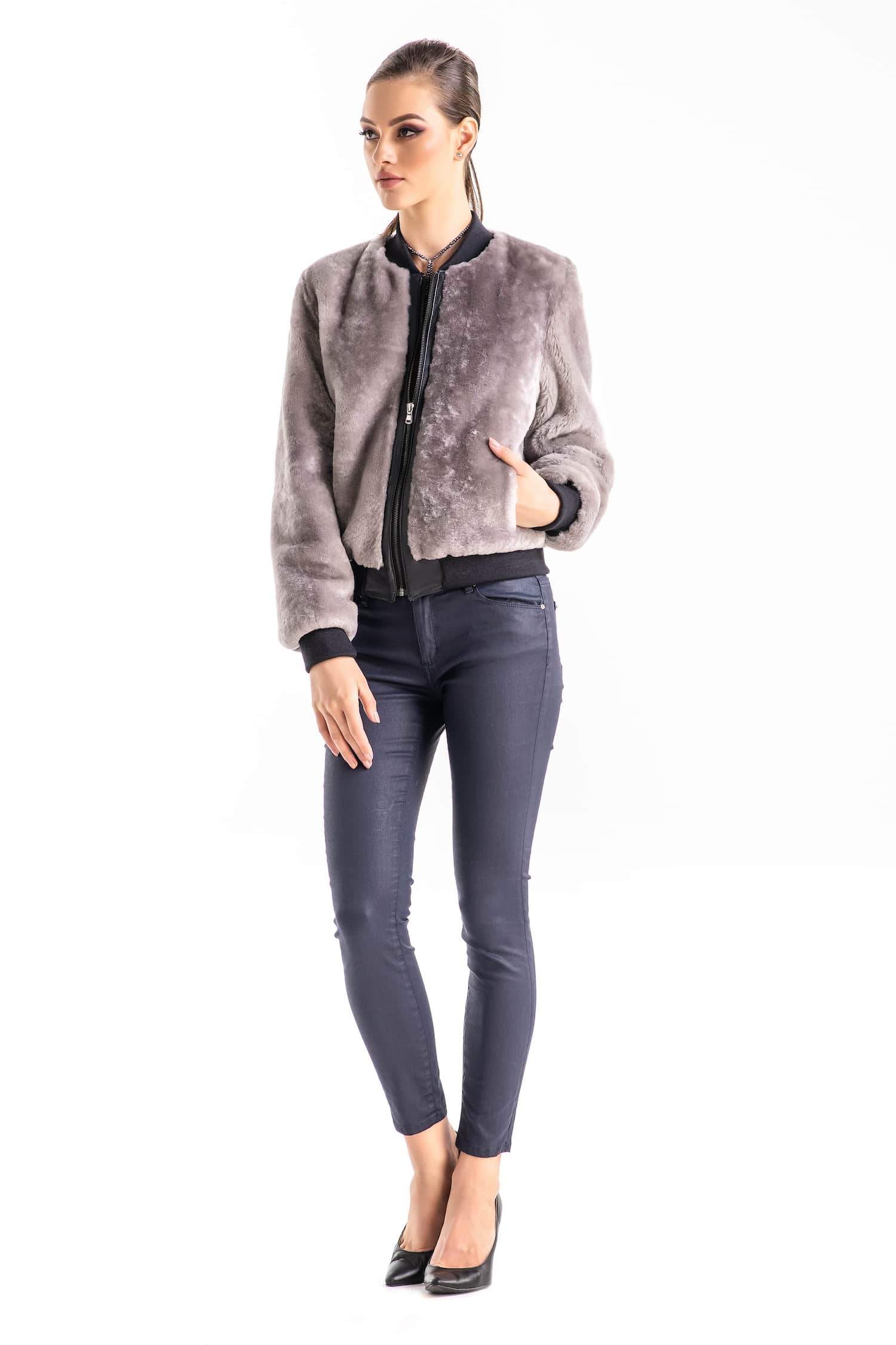 Maya Chic Shearling Letterman Jacket – Zeita Kotys